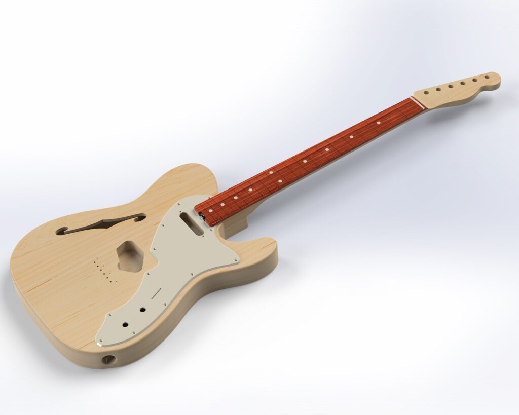 Telecaster Thinline 69 3D Plans - Lonely Star Guitars